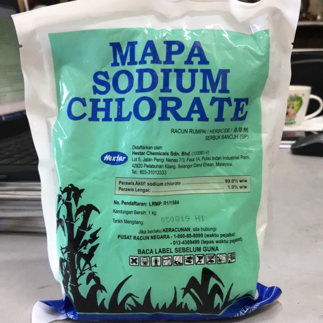 Mapa Sodium Chlorate or Equivalent Sodium 1kg (Herbicide) Garam Rumput ...