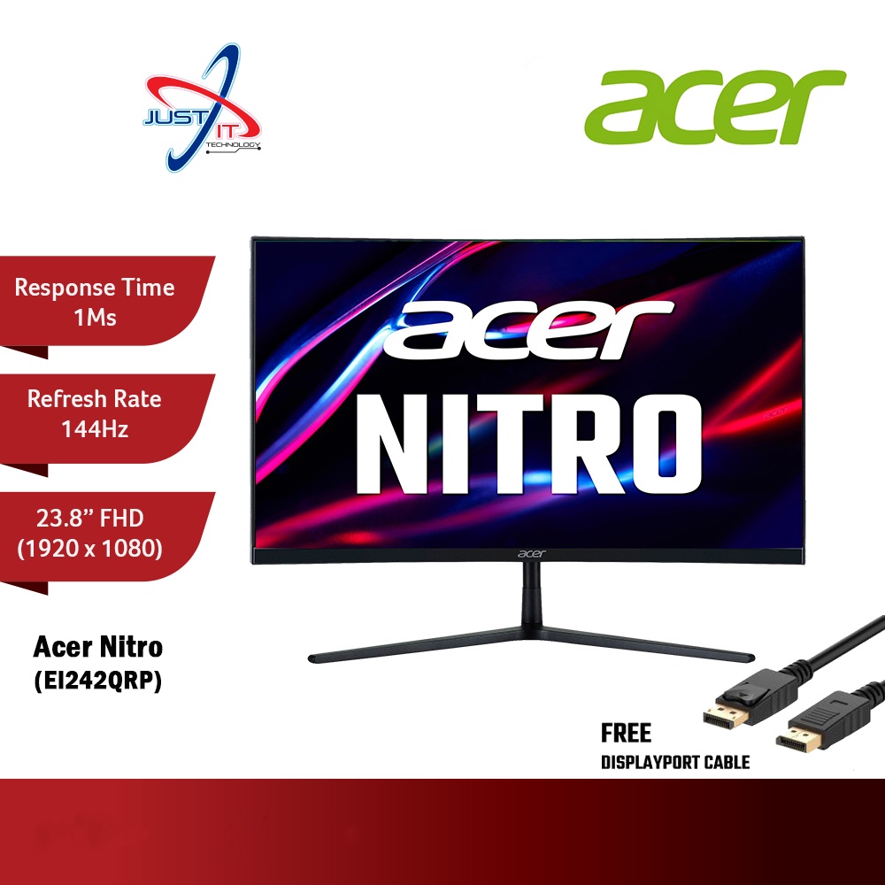 Acer EI242QRP / EI242QR P (ED242QR) 23.6" FHD Freesync 144Hz 1Ms HDMI ...