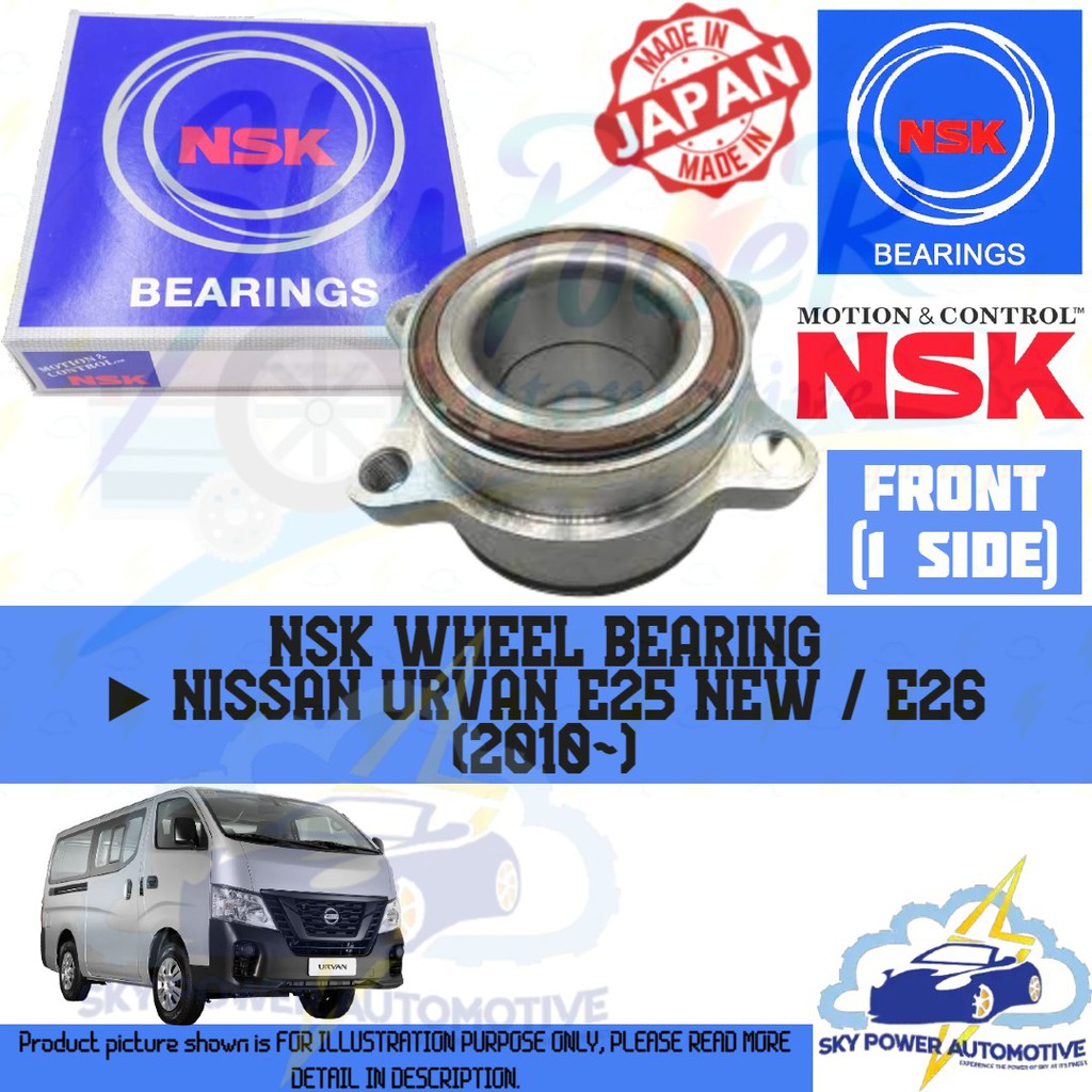 NISSAN URVAN E25 NEW / E26 (2010~) NSK WHEEL BEARING (FRONT) | Shopee Malaysia