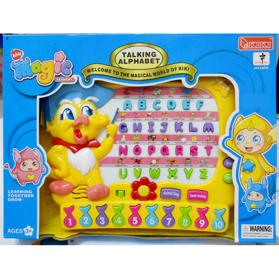 TALKING ALPHABET BOOK FOR CHILDREN - LEARN ENGLISH AND SONGS | Shopee ...