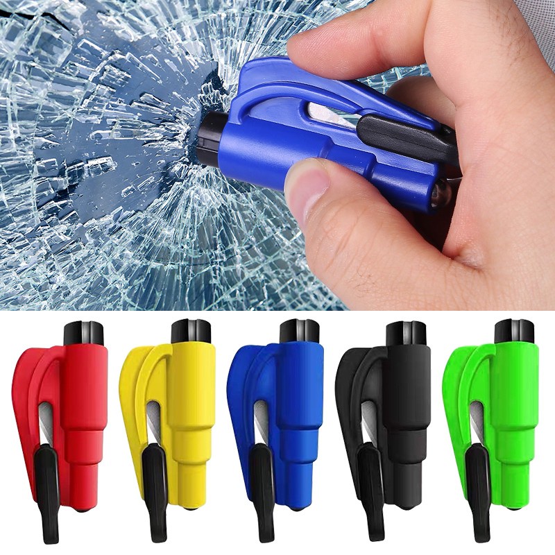 Mini Emergency Safety Hammer 2 in 1 Car Rescue Tool Car Emergency ...