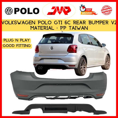 Volkswagen Polo GTI 6C Version 2 Rear bumper set Taiwan PP plug and ...