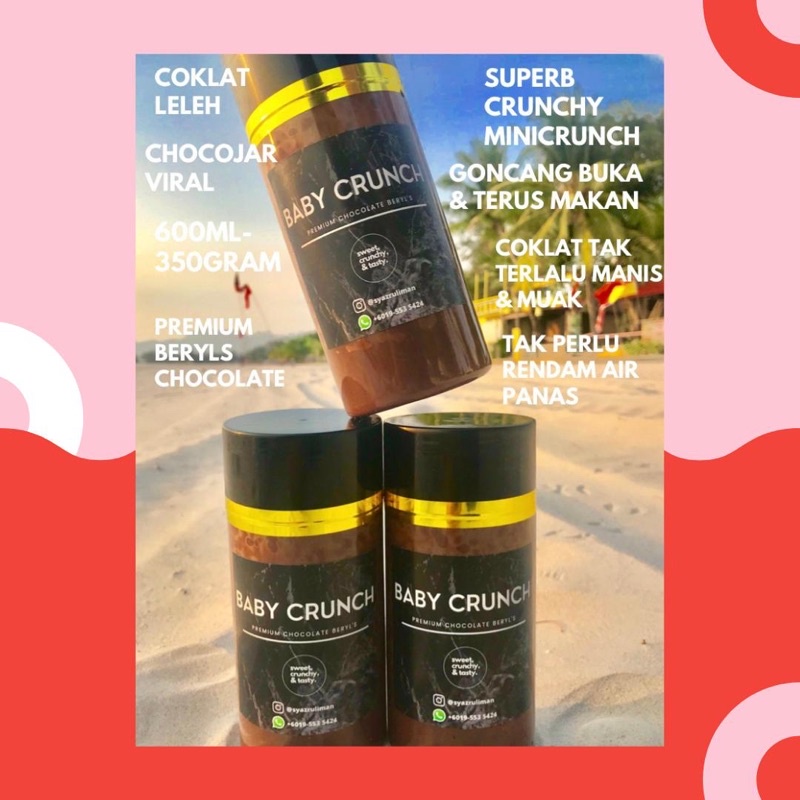 Size(600ML)100% by Premium Beryls 400g/ChocoJar Baby Crunch Chocojar ...