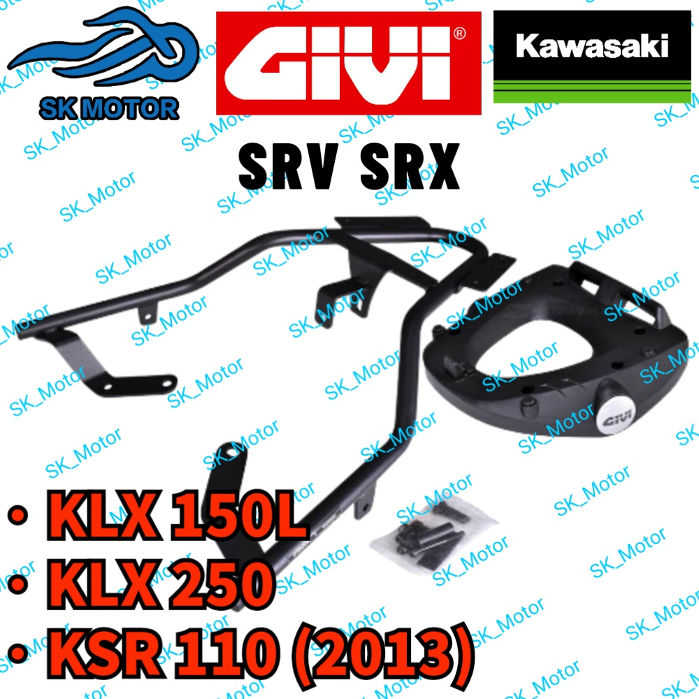 GIVI Kawasaki KLX150L KLX 150 L KLX 250 KSR 110 (2013) SR Special Advance Rack Top Box Rack ...