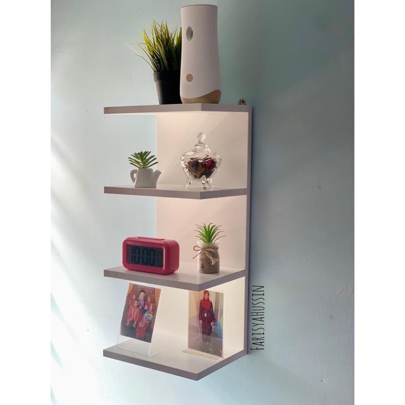 Ready Stock in Malaysia! Rak Serbaguna rak dinding rak Make up Rak ...