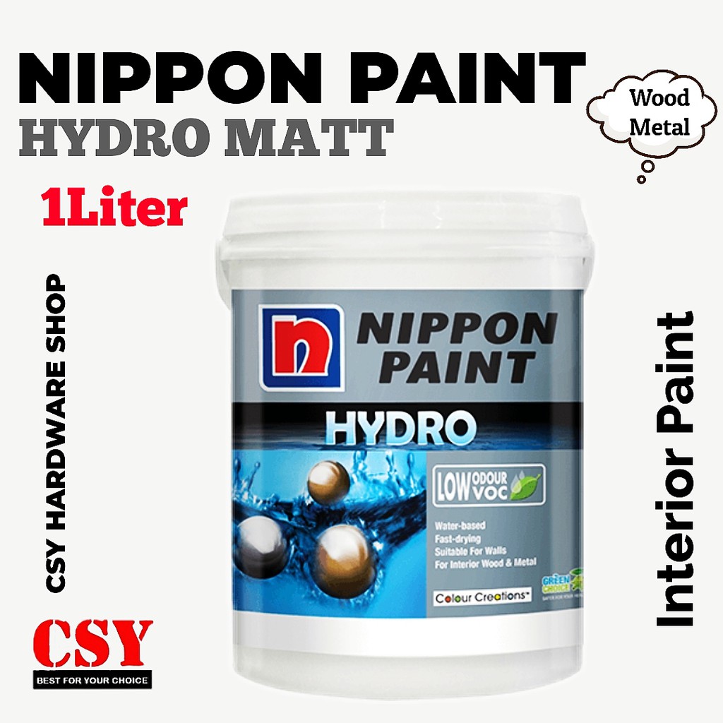 NIPPON PAINT Hydro Matt 1 Liter | Shopee Malaysia
