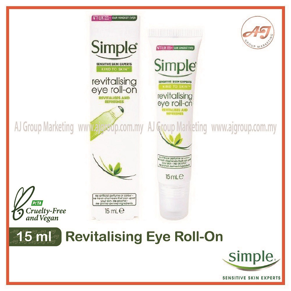 Simple Kind to Skin Revitalising Eye Roll On (15ml) | Shopee Malaysia