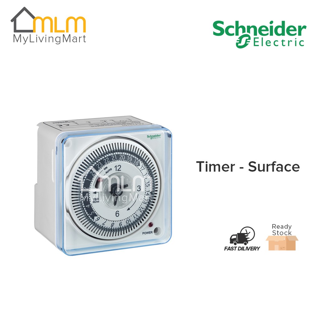 Schneider CCT15101 Timer - Surface/DIN Mount 24H Time Switch With ...