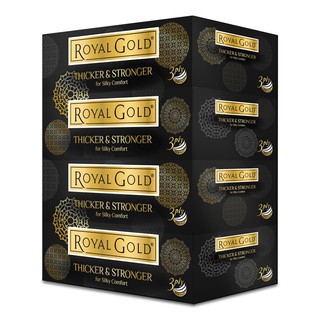 Royal Gold Facial Tissue Luxurious White Tissue (3ply x 4box x 80s ...