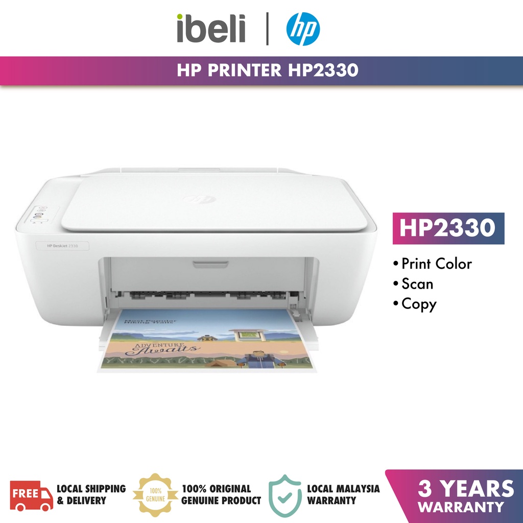 HP DeskJet 2330 All-in-One Printer 7WN43A | Shopee Malaysia