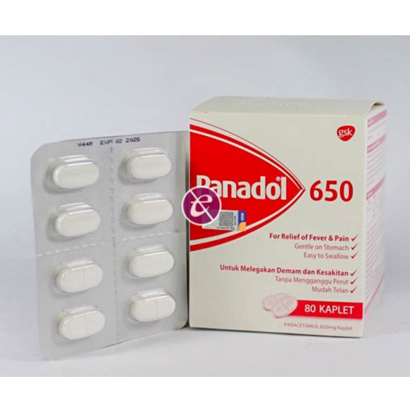 Panadol Caplets 650mg (80s) | Shopee Malaysia