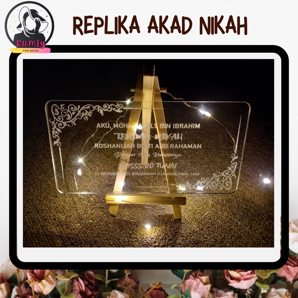 Replika Hantaran | Replika Akad Nikah | Hiasan Kawin. | Shopee Malaysia