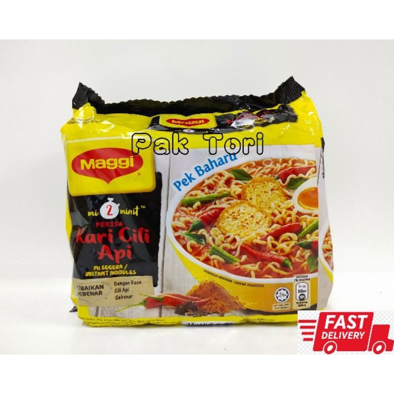 Maggi 2minit Perisa Kari Cili Api (5's X 79g) | Shopee Malaysia