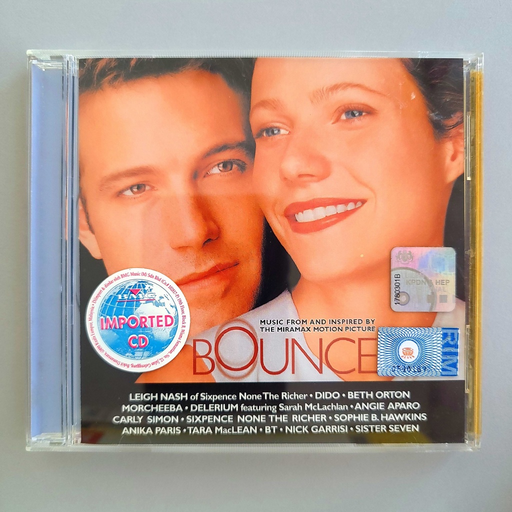 ORIGINAL MOVIE SOUNDTRACK BOUNCE MOVIE ROMANCE Ben Affleck Gwyneth ...