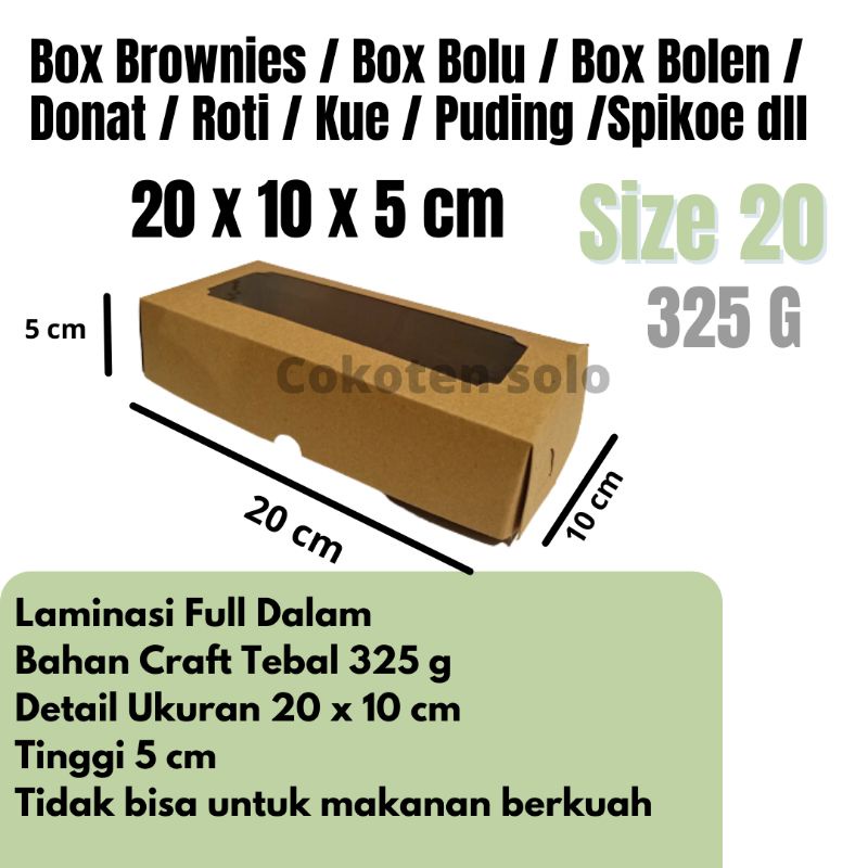 Teemurah Brownies Window box / Brownies box / Donut box / Cake box ...