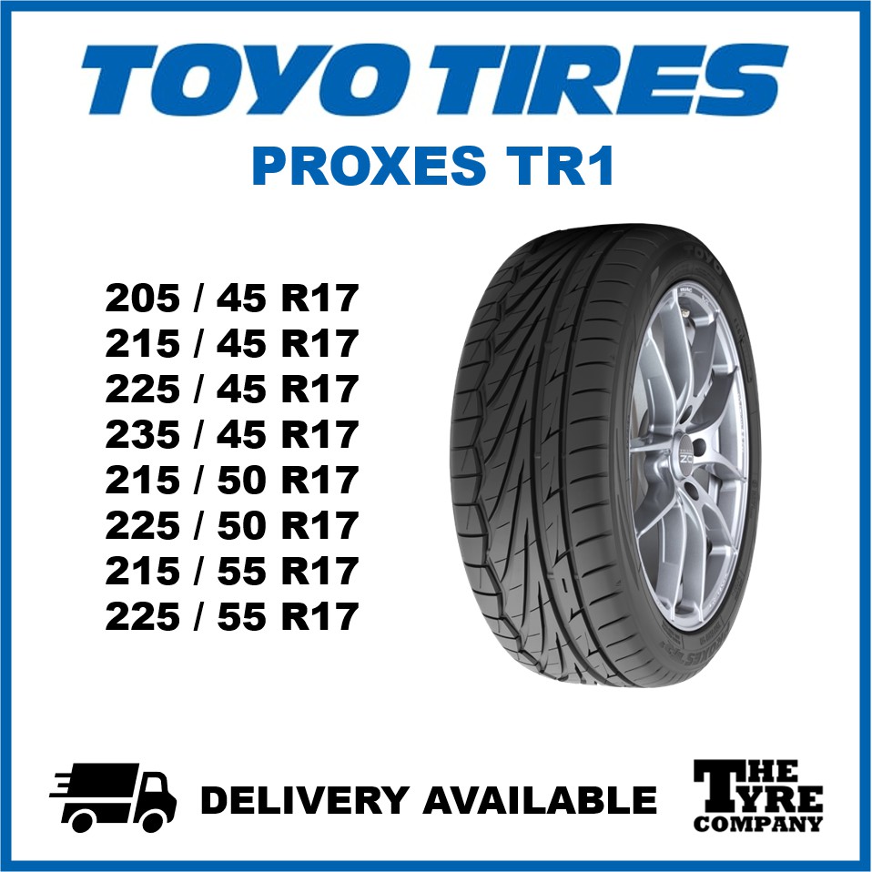 TOYO PROXES TR1 - 205/45/17, 215/45/17, 225/45/17, 235/45/17, 215/50/17, 225/50/17, 215/55/17 ...