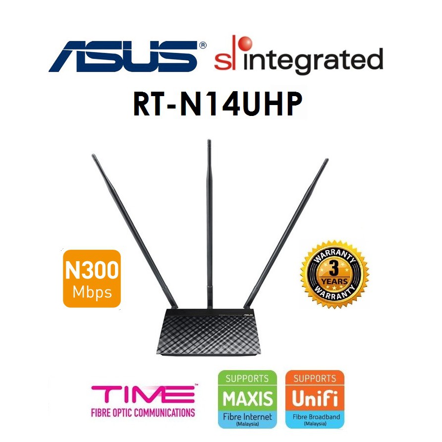 ASUS RT-N14UHP HIGH POWER N300 ROUTER/AP/RANGE EXTENDER | Shopee Malaysia