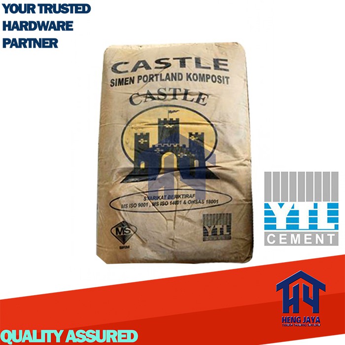 [YTL] Castle Portland Cement 3 KG/ Simen Kelabu YTL 3 KG/ CEMENT ONLY ...