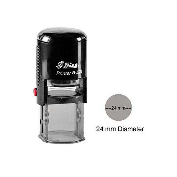 SHINY R-524 SELF INKING STAMP 24MM (ROUND STAMP) | Shopee Malaysia