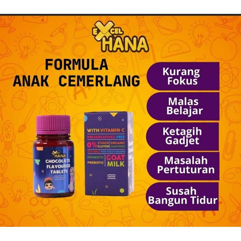 Excel Hana Supplement Minda 100% Original HQ (ready stok!!) | Shopee ...