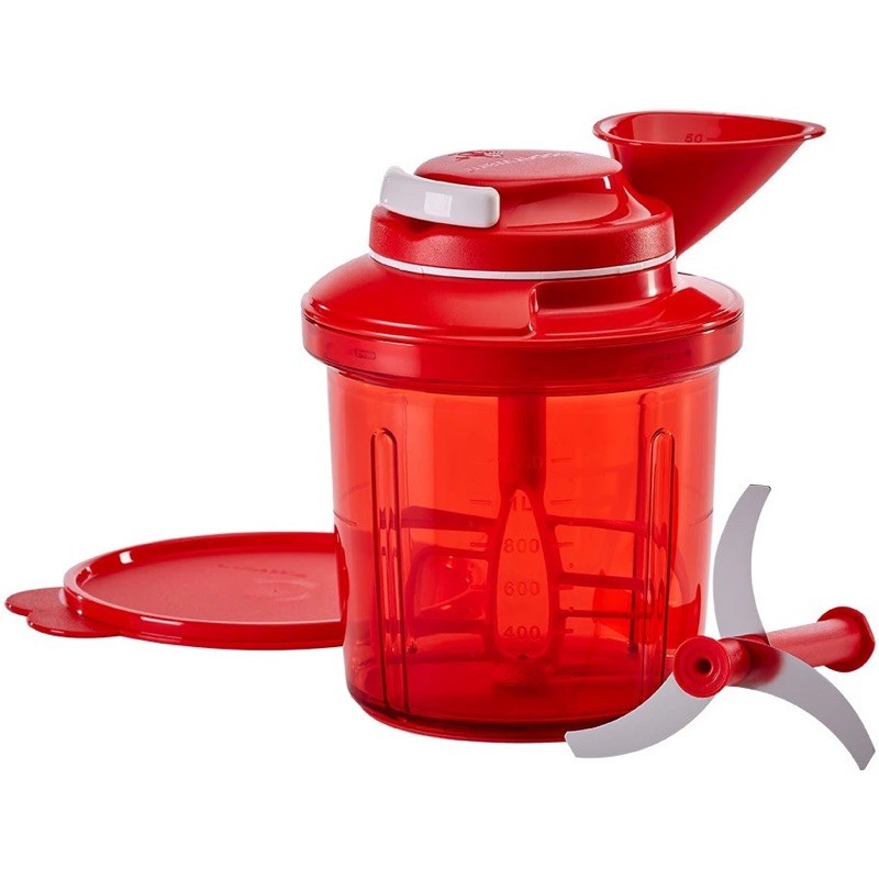 Tupperware Extra Chef 1.35L Red Food Processor | Shopee Malaysia