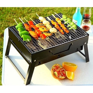 Portable Folding BBQ Grill Charcoal Barbecue for Camping Picnic Tempat ...