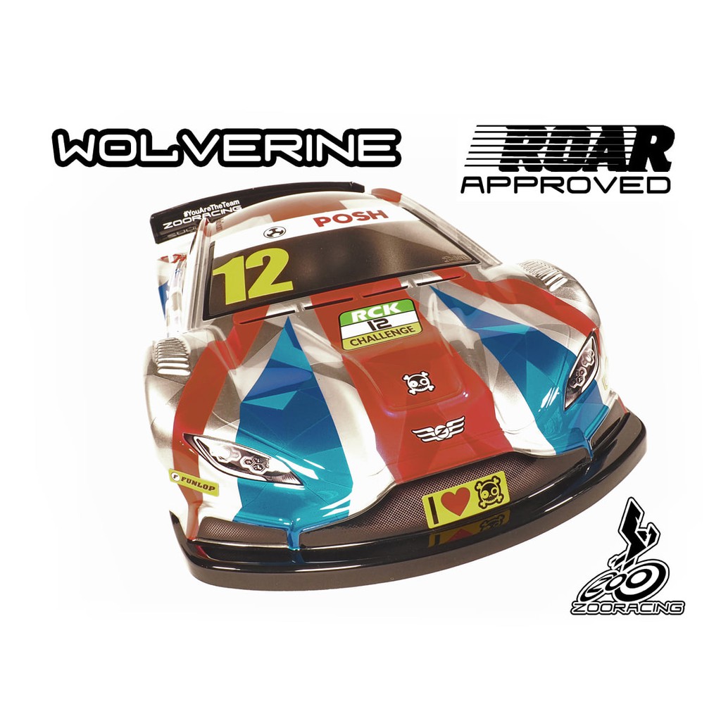 ZooRacing WOLVERINE MAX 0.7mm TOURING CAR BODY 190mm | Shopee Malaysia