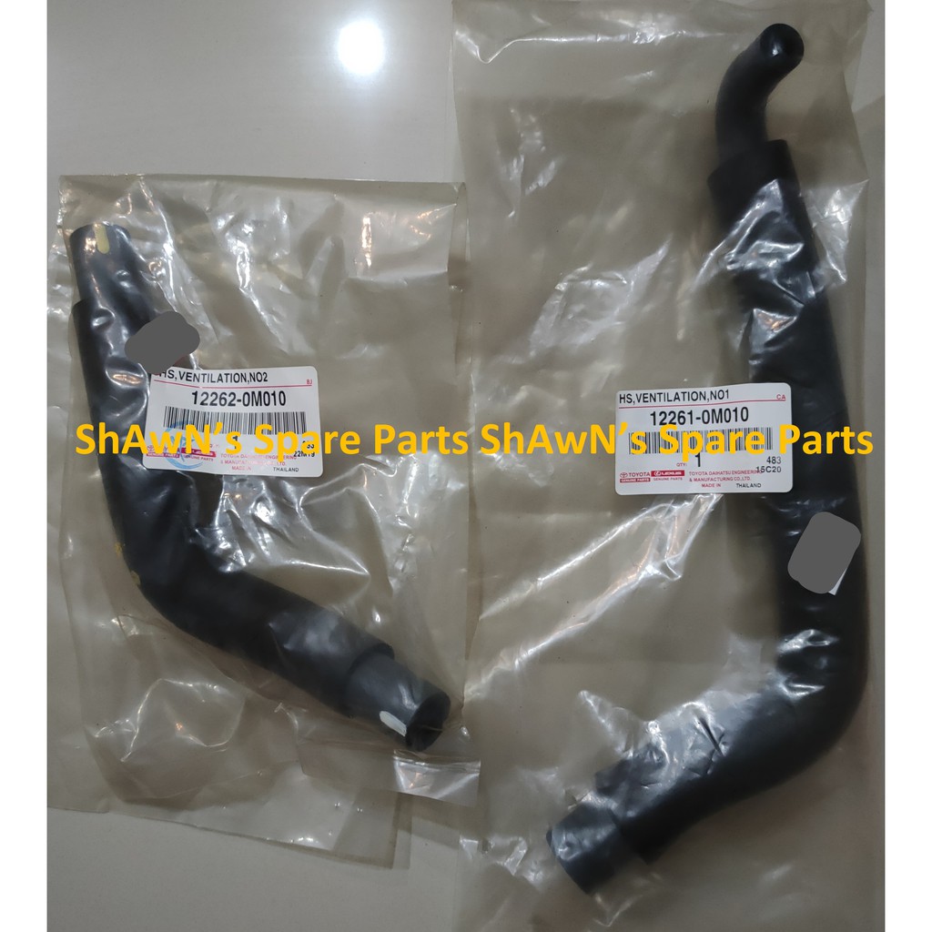 ORIGINAL Toyota Vios NCP42 2003-2007 Valve Cover Hose Ventilation Hose ...