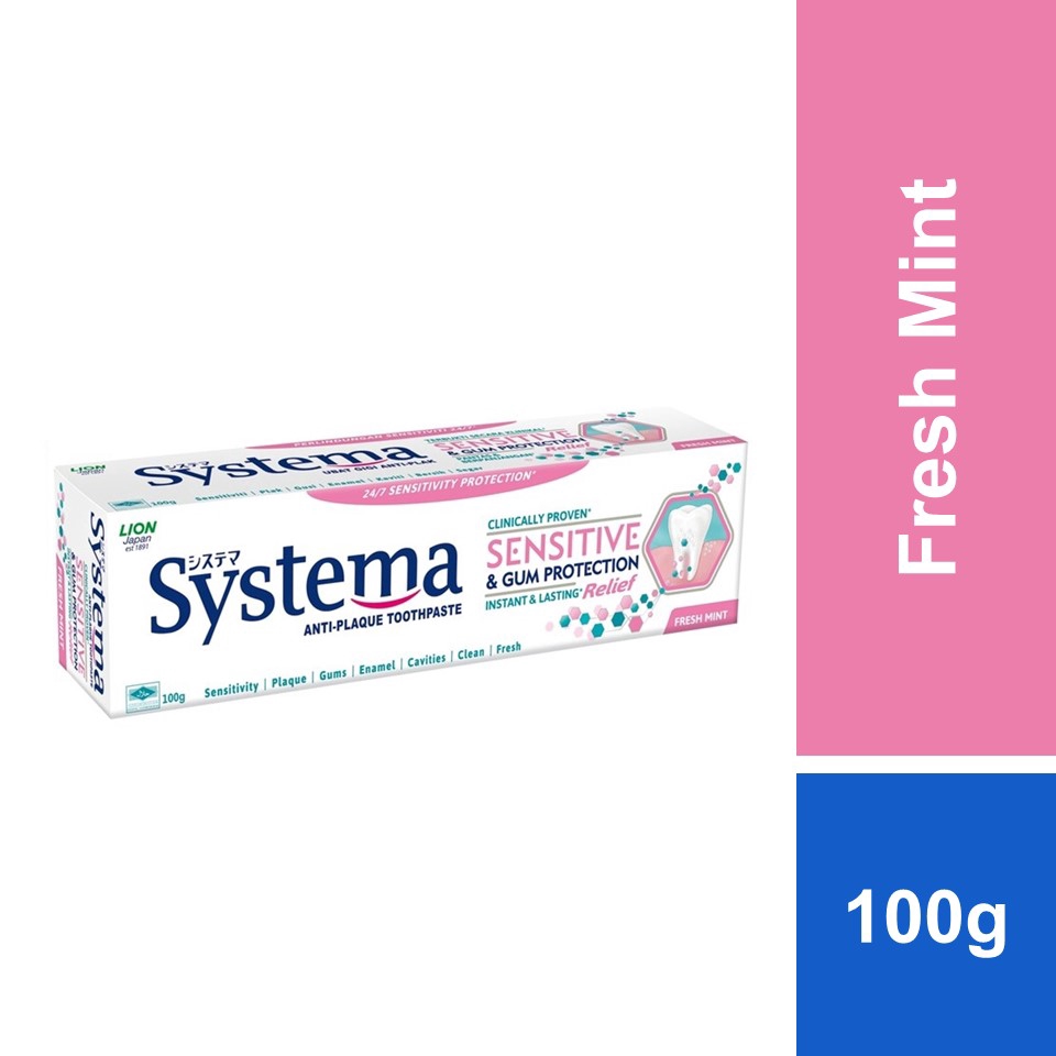 Systema Sensitive & Gum Protection Toothpaste Fresh Mint 100g | Shopee ...