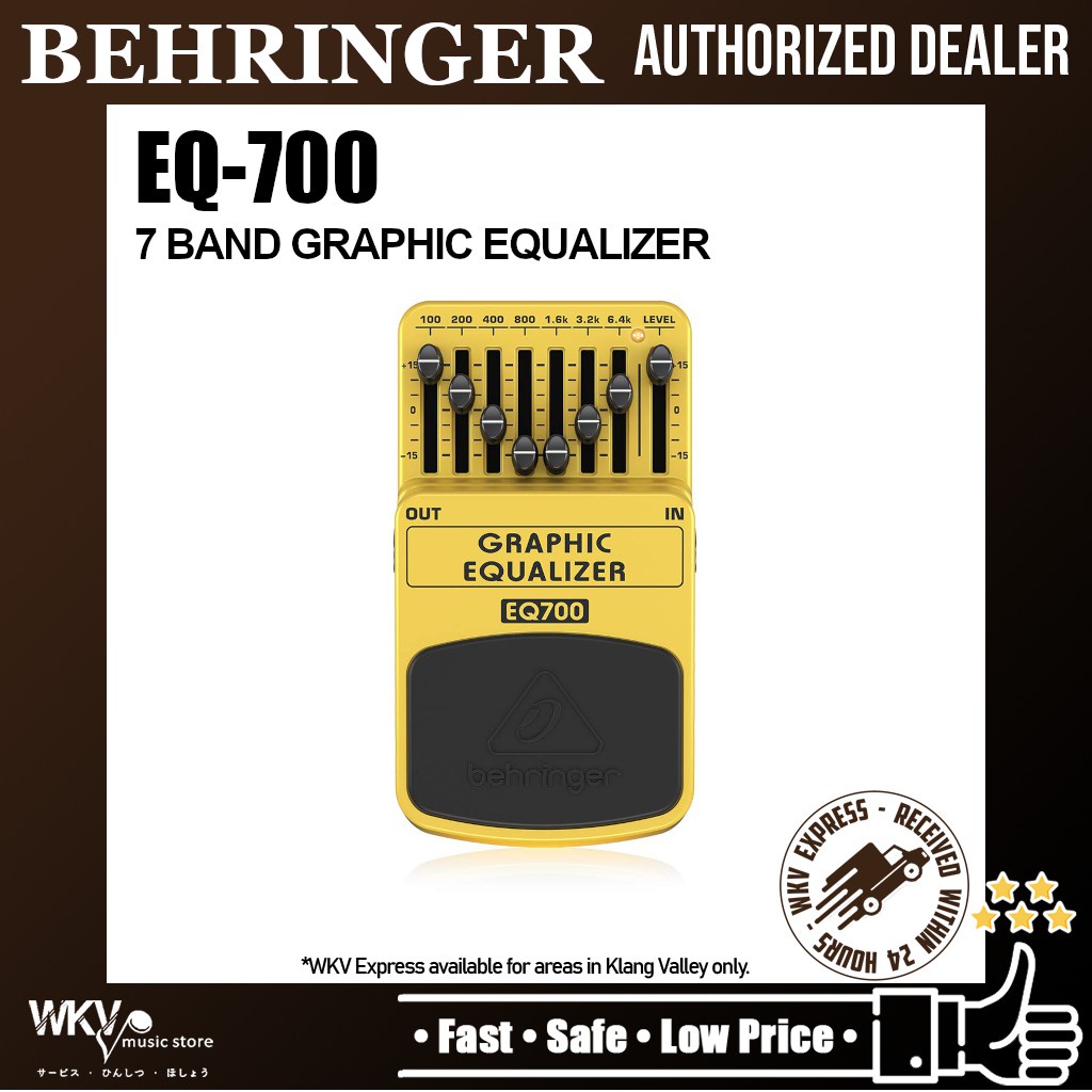 Behringer EQ700 Graphic Equalizer Pedal (EQ-700/ EQ700) | Shopee Malaysia