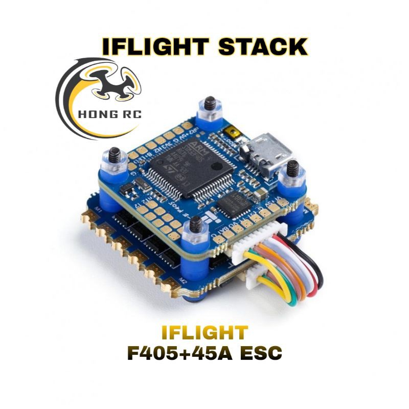 iFlight SucceX-E Mini F4 FC Stack + 45A 2-6S BLHeli_S 4-in-1 ESC ...