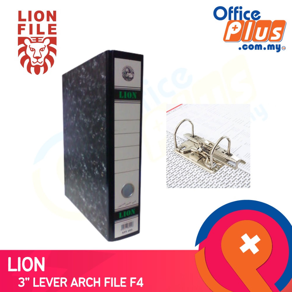 Lion File 3" Lever Arch File F4 | Shopee Malaysia
