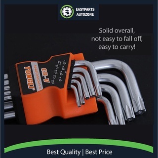 Autozone 9pcs Torx Star Allen Key ( EXTRA LONG ) Allen Key Set ( Long ...