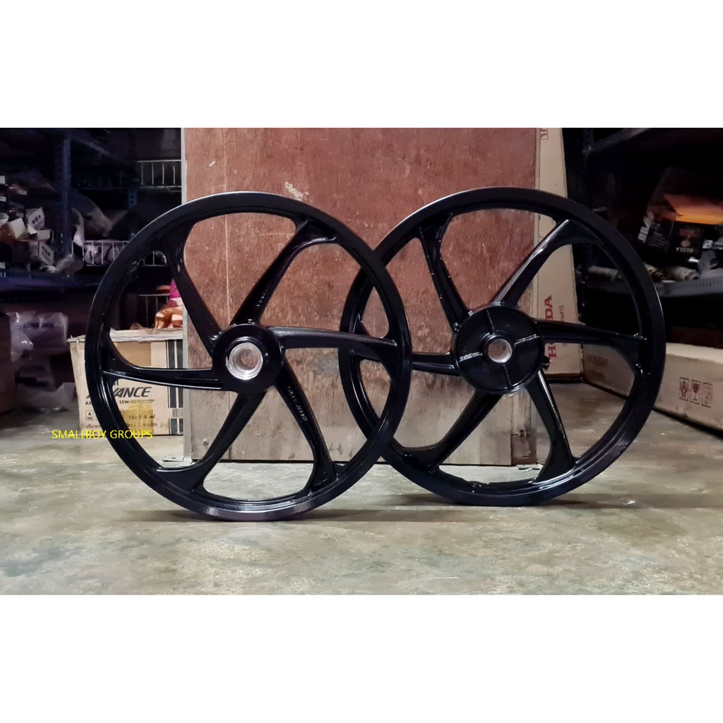 HONDA WAVE125 WAVE 125 SPORT RIM 17' 6 BATANG (BLACK) | Shopee Malaysia