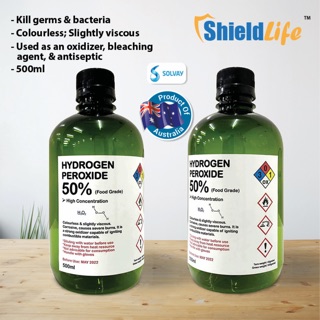 Hydrogen Peroxide (INTEROX) 50% Concentration 1Litre/ 500ml | Food ...