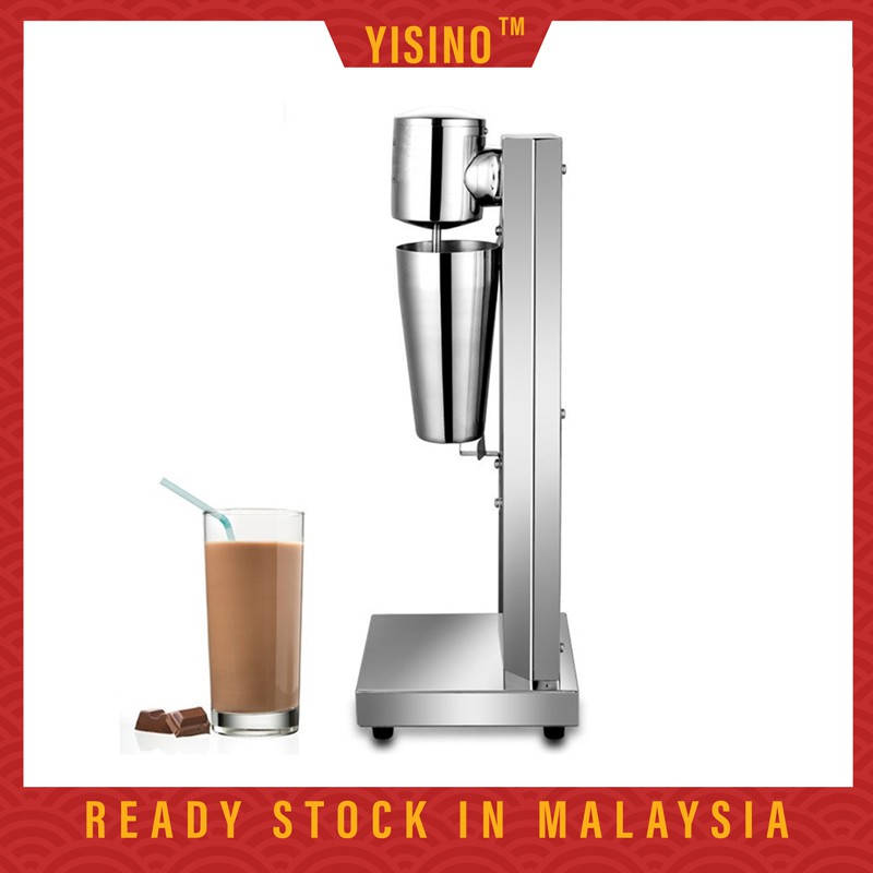 Electric Milkshake Blender Single Mixers Stainless Steel Milk Foam ...