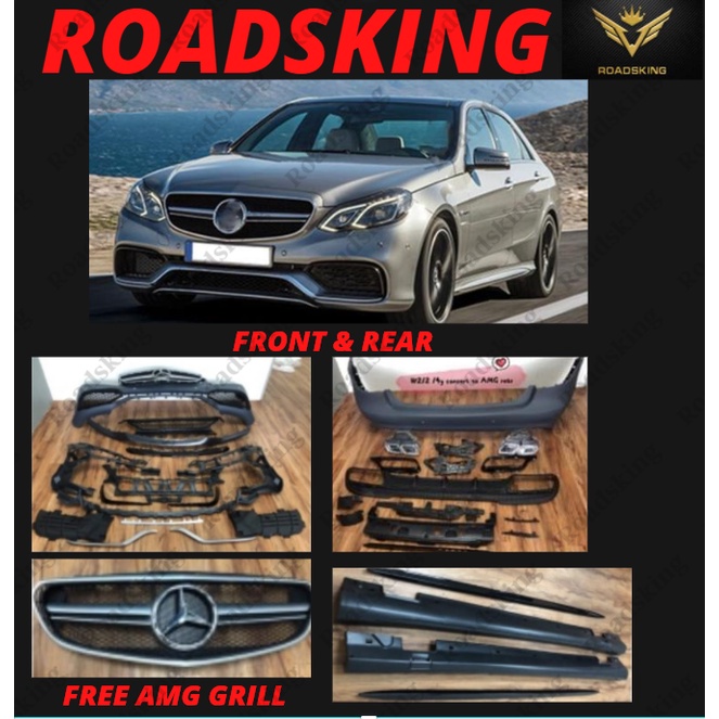 MERCEDES BENZ W212 E CLASS CONVERT TO AMG E63 AMG BODY KIT BODYKIT FULL ...