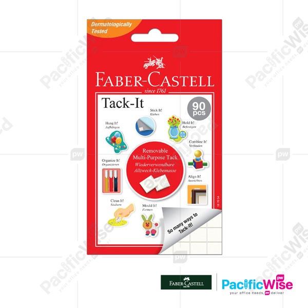 Faber Castell Adhesive/Faber Castell Tack-It/Pelekat Putih (50g-90pcs ...