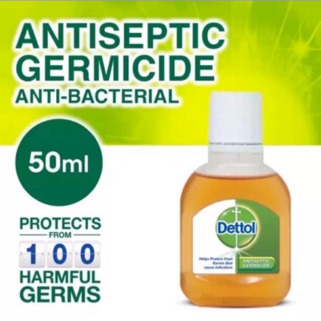 Pembasmi kuman dettol antiseptic liquid 50ML | Shopee Malaysia