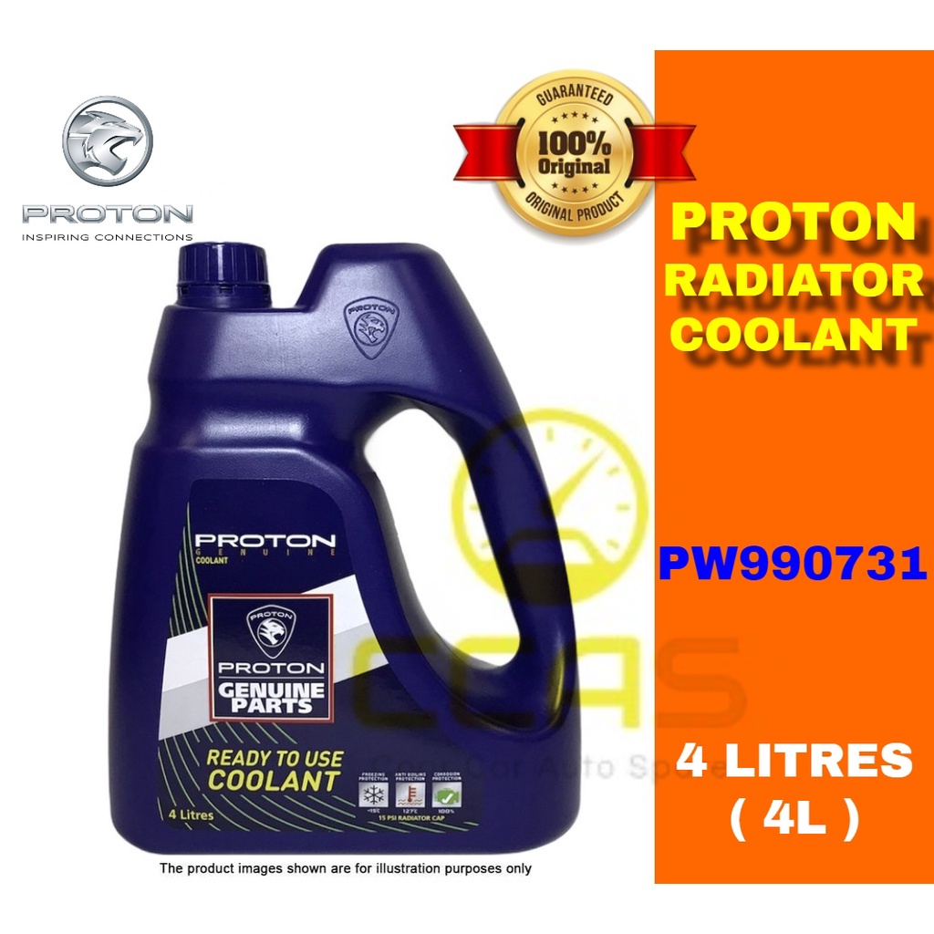 100% ORIGINAL Proton Genuine Radiator Coolant 4L - PW990731 - Saga ...