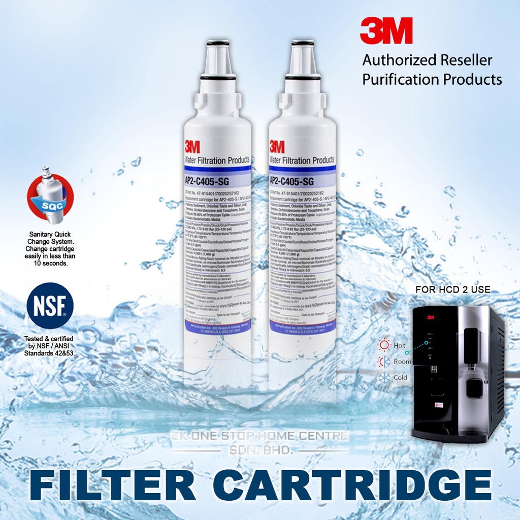 (TWIN PACK) 3M AP2-C405-SG / AP2 C405 SG Replacement Cartridge(For HCD ...