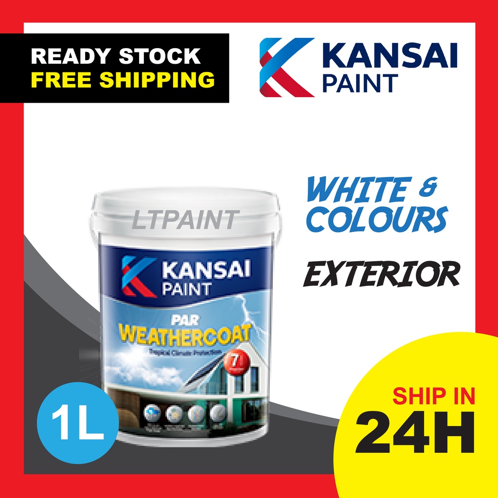 RAYA OFFER!! 1L Kansai PAR Weathercoat (Superior Quality) MANY COLOR ...