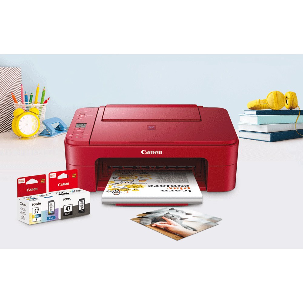 ph&co | PC Depot. CANON E3370 PIXMA ALL IN ONE PRINTER RED (BUNDLE DEAL)