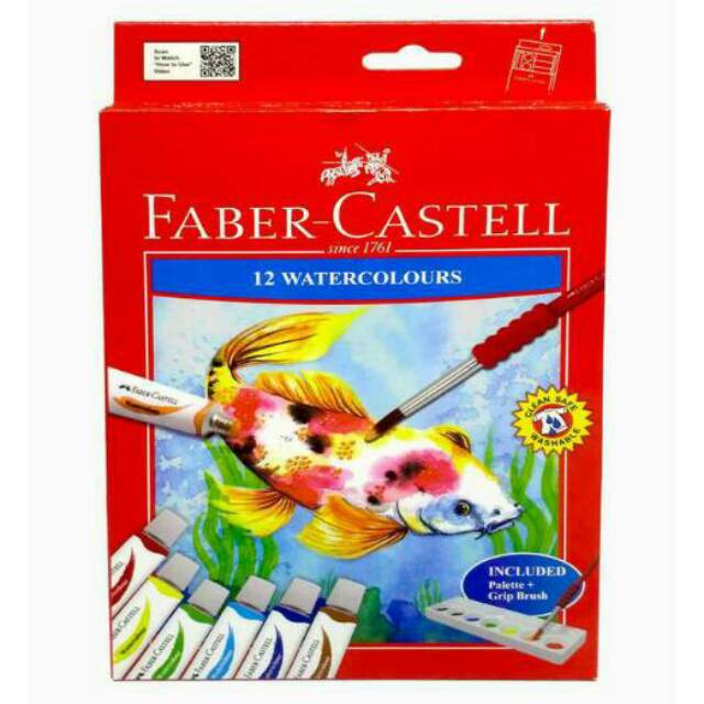 Faber Castell Watercolor 12 Colors | Shopee Malaysia