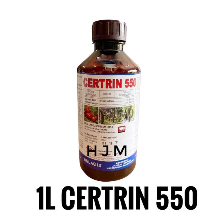 CH CERTRIN 550 (1L) Racun Serangga Cypermetrin Racun Ulat Sayur / Ulat ...