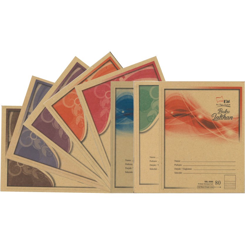 Uni Exercise Book / Buku Latihan /Buku Tulis 80PAGES - (1PCS) | Shopee ...