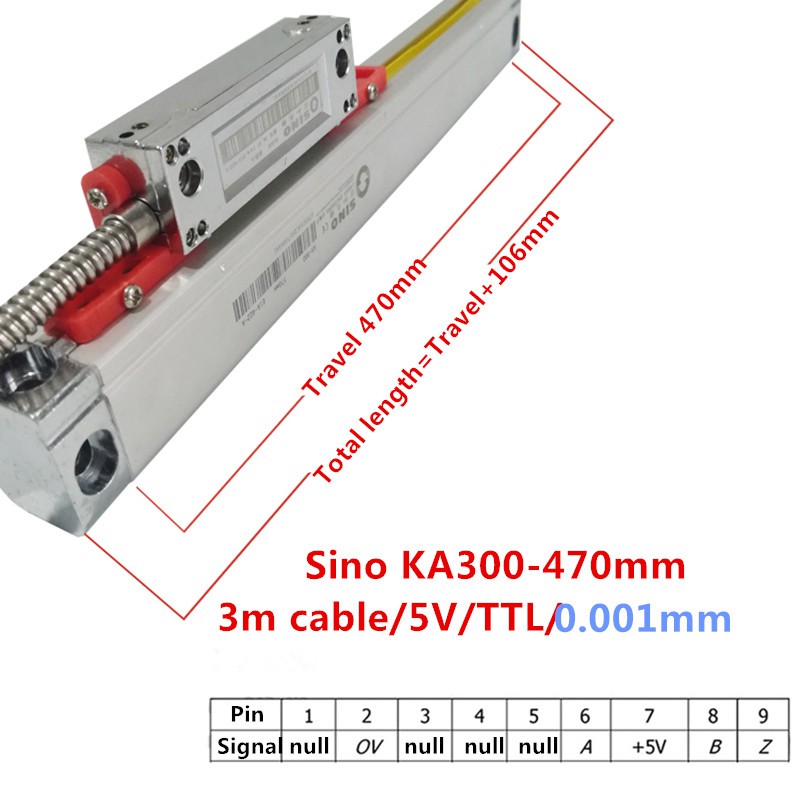 Original Sino KA300 470mm linear scale 1um Linear Encoder | Shopee Malaysia