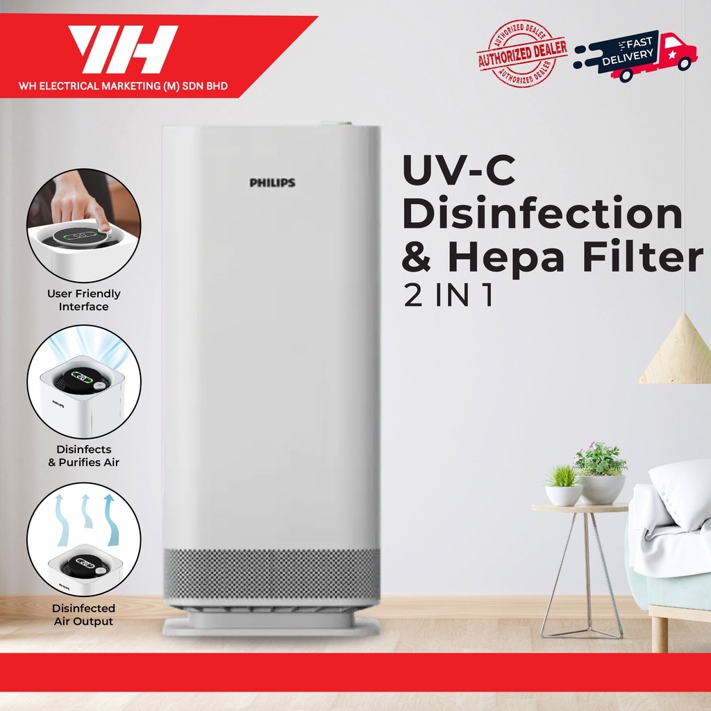 Philips UVC Disinfection Air Purifier With HEPA Filter || UVCA010 ...