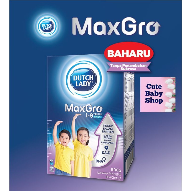 Dutch Lady Maxgro 1-9 Tahun 600g High in Nutrien | Shopee Malaysia