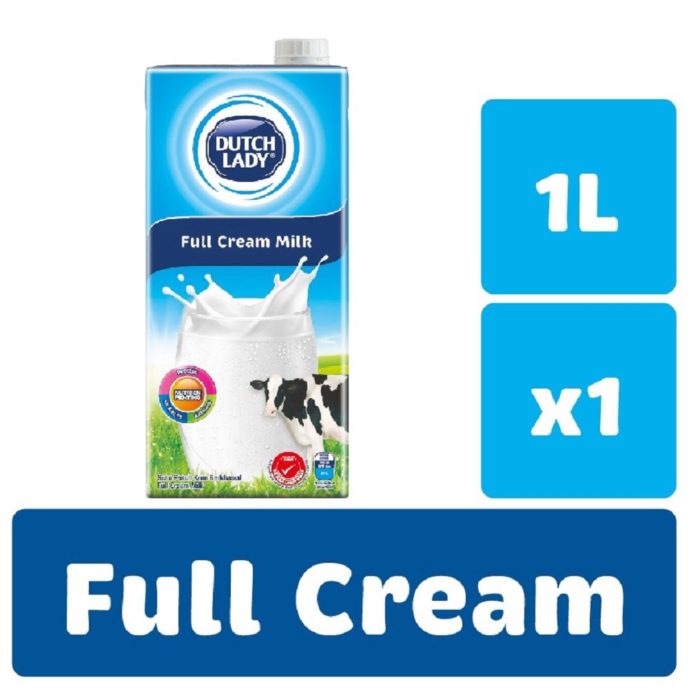 Dutch Lady Purefarm Uht Milk - Full Cream (1L) | Shopee Malaysia